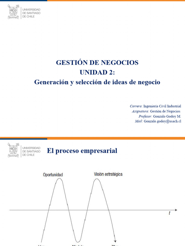 Unidad 2 - Creacion de Nuevos Negocios 2023.1 | PDF | Negocios | Finanzas y administración del ...