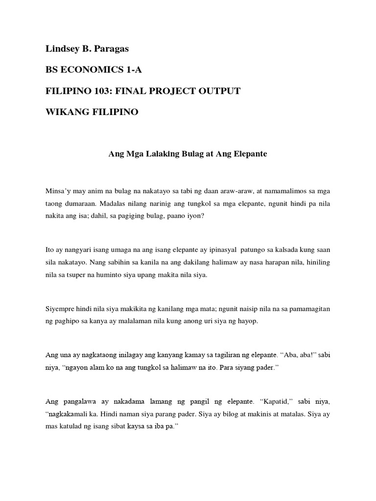 Wikang Filipino | PDF