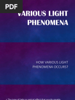 Various Light Phenomena.. | PDF | Sunset | Scattering