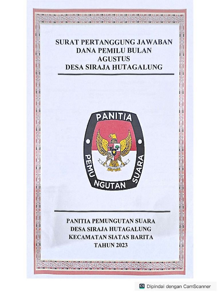 Revisi-Spj Agustus PPS Siraja Hutagalung | PDF