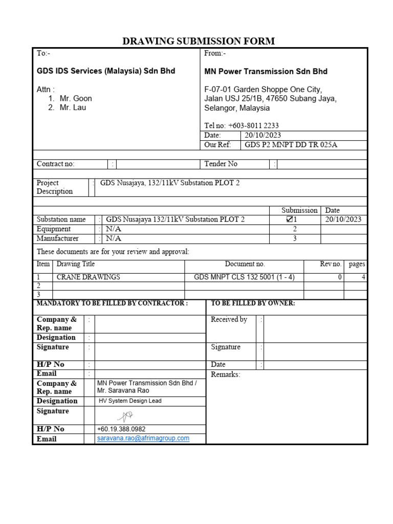 GDS MNPT CLS 132 5001 (1 - 4) - CRANE DRAWING - TR025A - Compiled | PDF ...