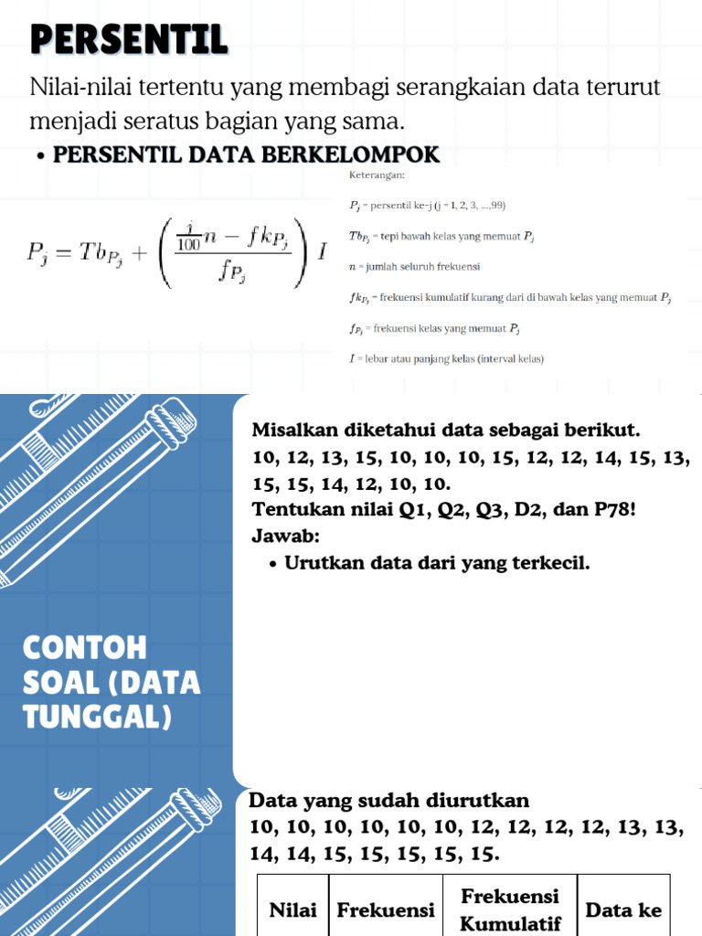 kuartil, desil, persentil | PDF