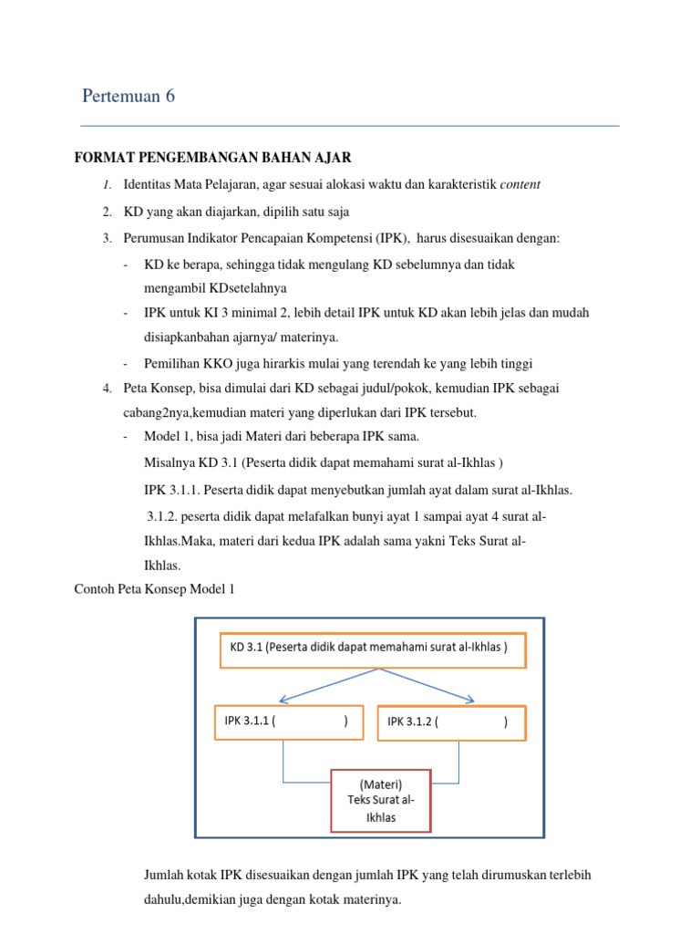 Pertemuan 6 Pengembangan Bahan Ajar PAI | PDF