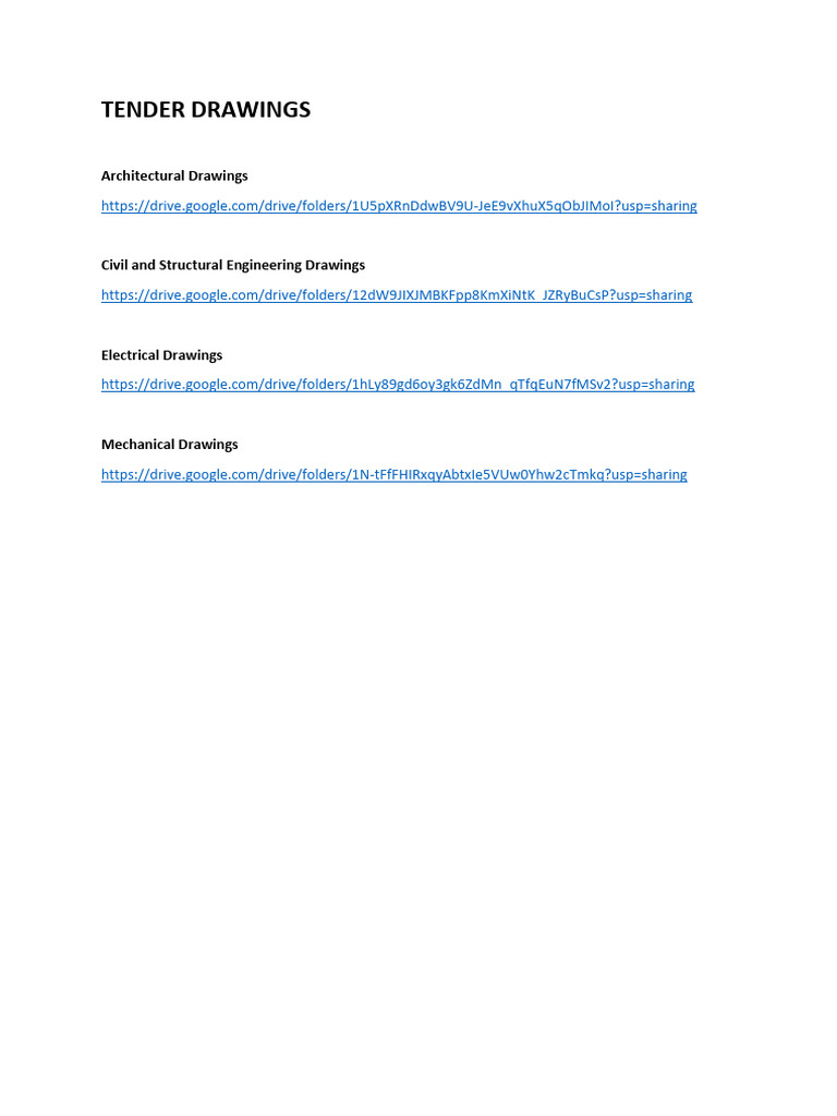 Naledi Clinic Tender Drawings | PDF | Technology & Engineering