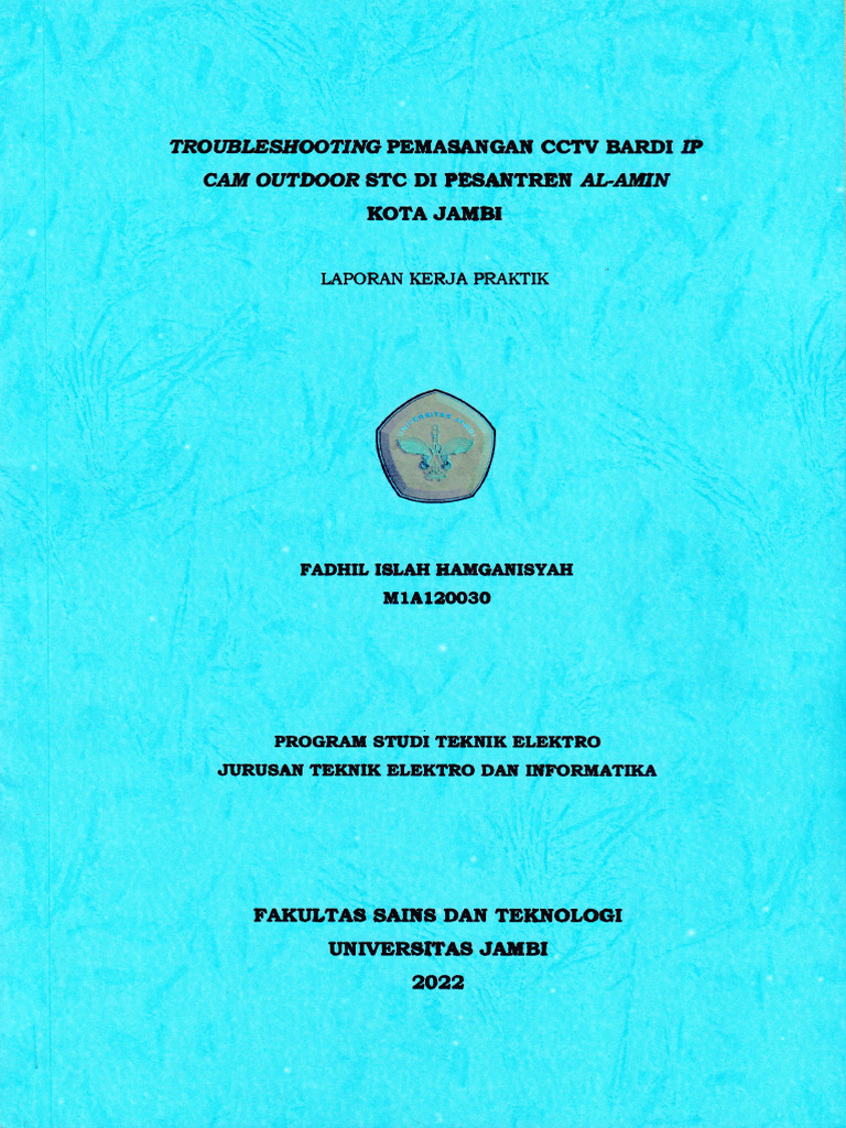 Troubleshooting Pemasangan CCTV Bardi Ip Cam Outdoor STC (Scan) | PDF