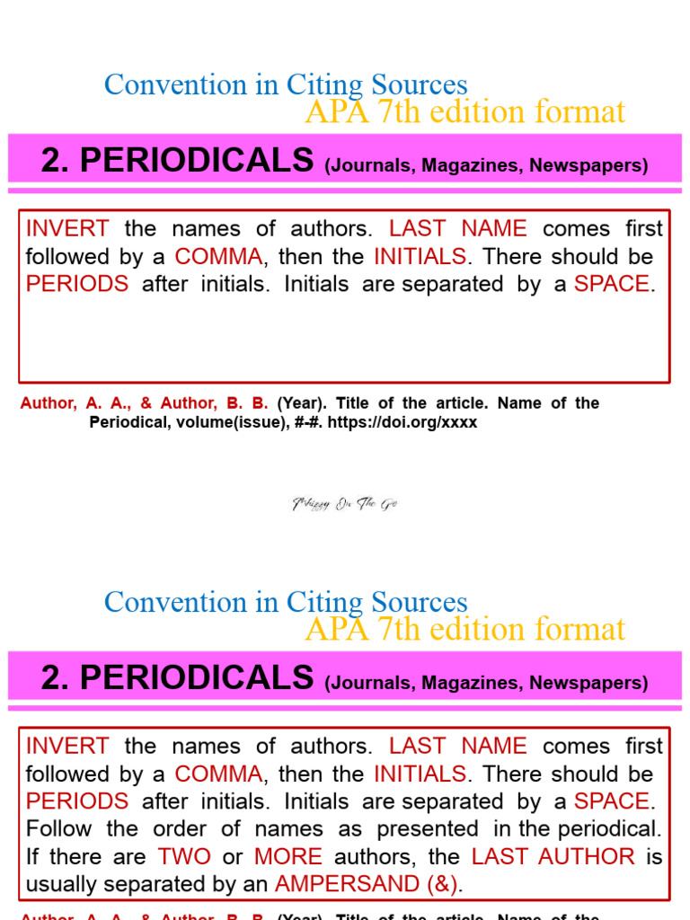 2.Periodicals-Convention in Citing Sources | PDF
