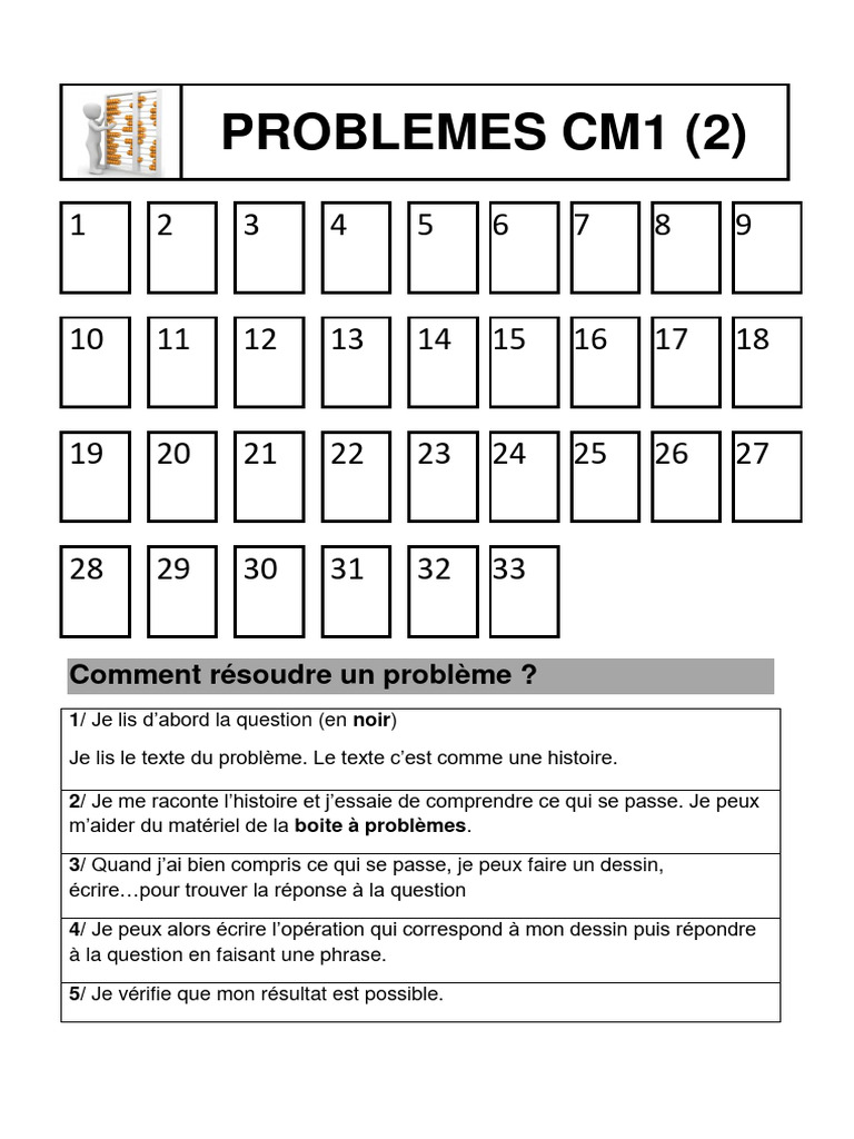 Problemes CM1 | PDF