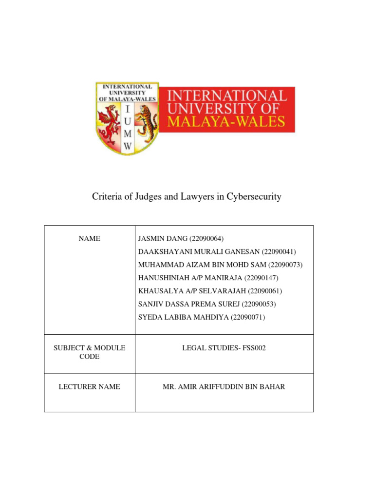 Cybersecurity Assignment | PDF