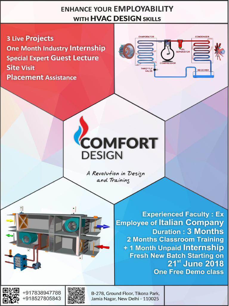 Comfort Design - HVAC Brochure | PDF | Air Conditioning | Duct (Flow)