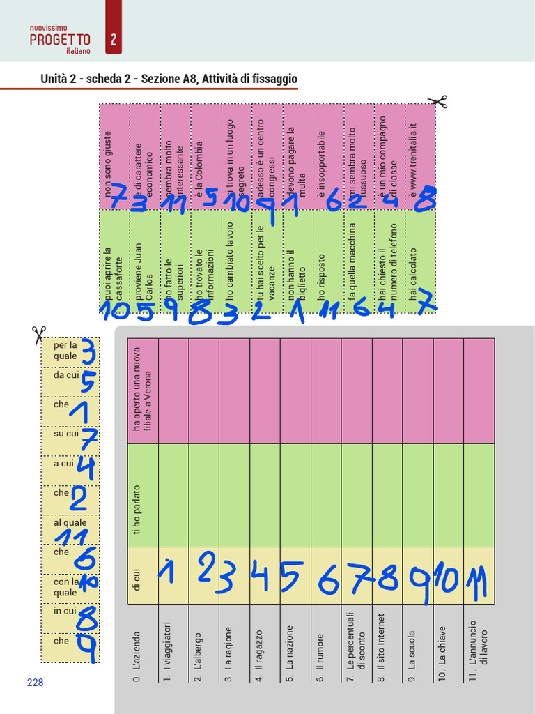 Soluzioni Scheda 2 - Adulti IV | PDF