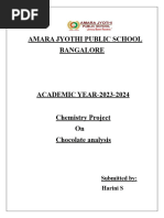 Chocolate-Analysis-Final-Draft - Class 12 Pavan Chemistry Project Word ...