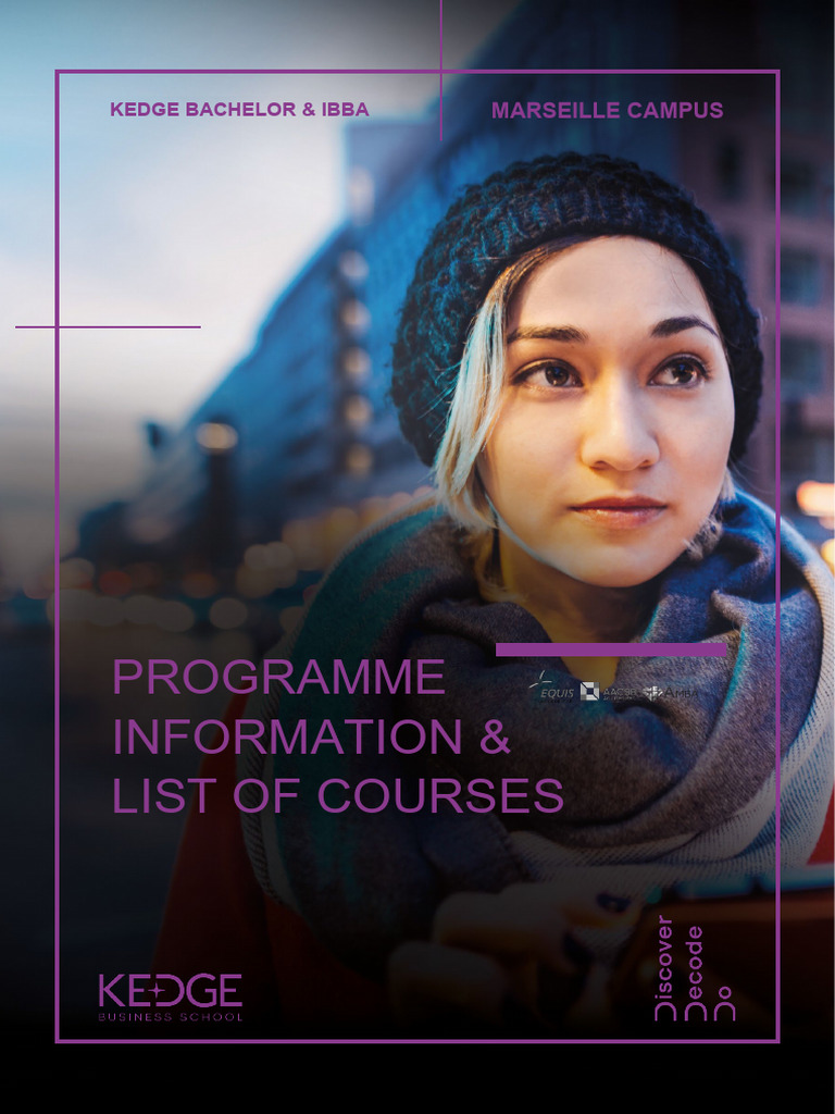Kedge Marseille Kedge Bachelor Ibba | PDF | Academic Term | Bachelor's ...