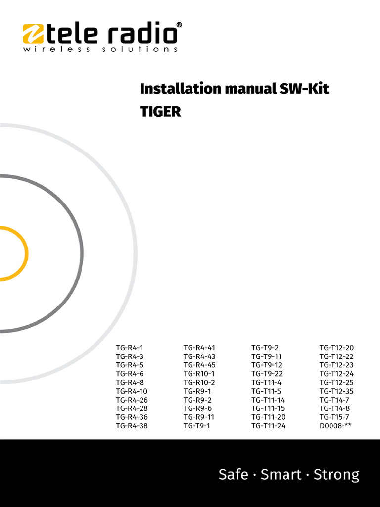 Programming Instructions Tiger | PDF