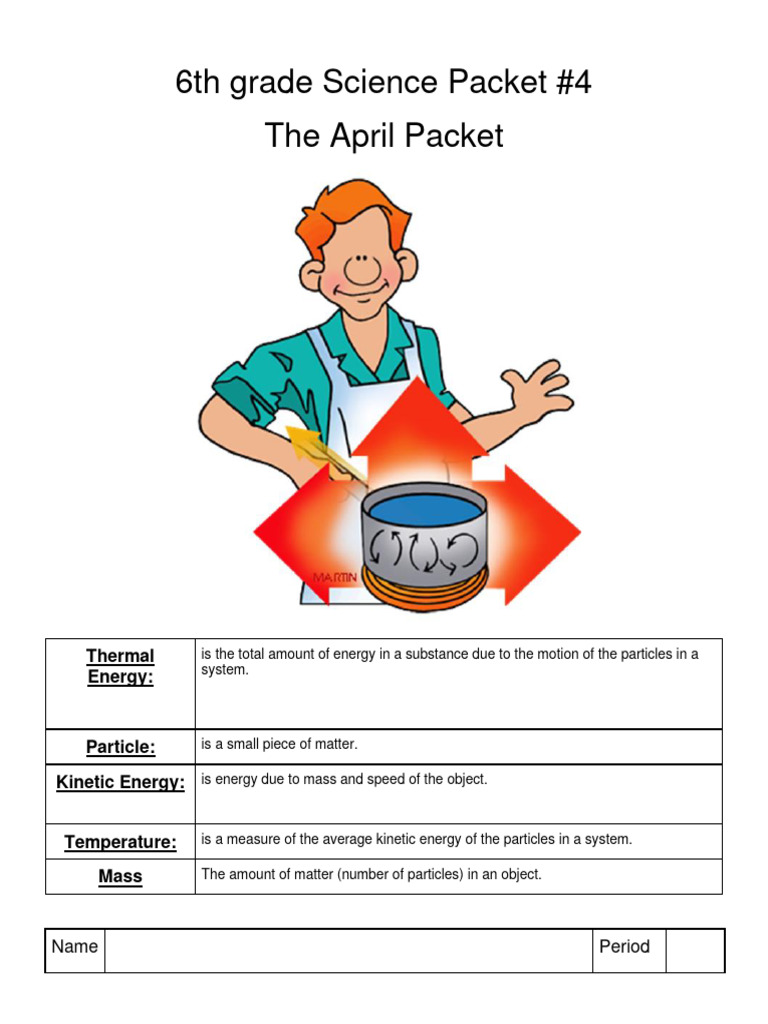 6th Grade Science Packet 4 | PDF
