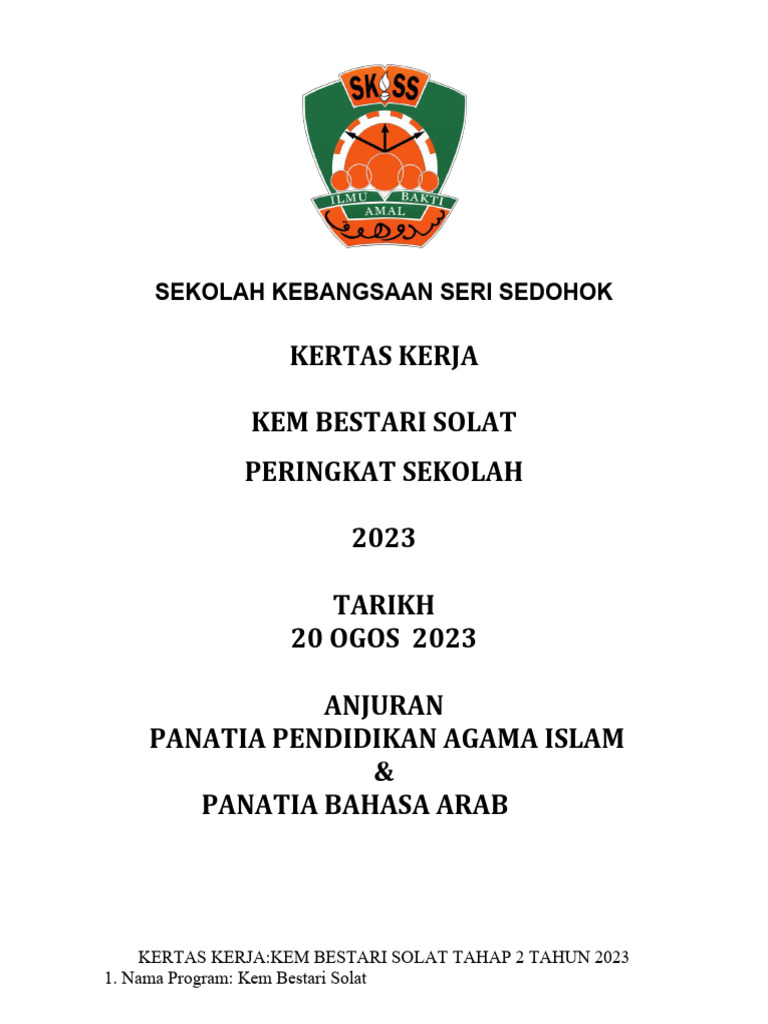 Kem Bestari Solat 2023 | PDF
