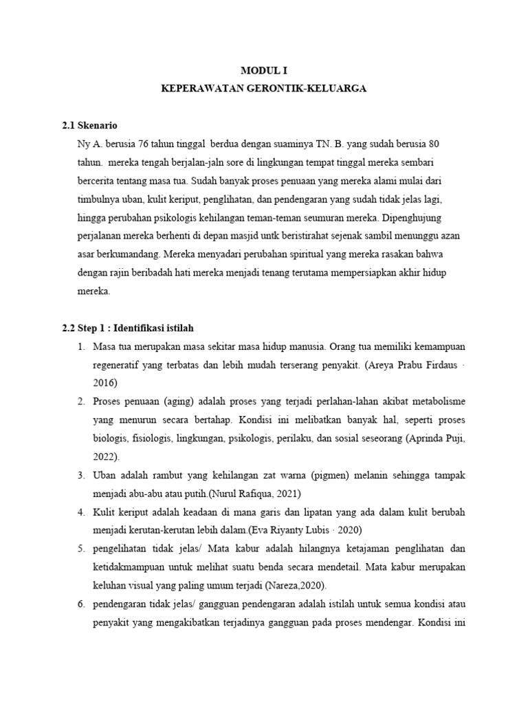 Modul 1 Gerontik | PDF