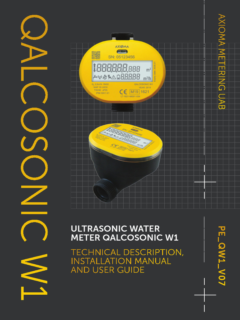 Qalcosonic W1 User Manual | PDF | Flow Measurement