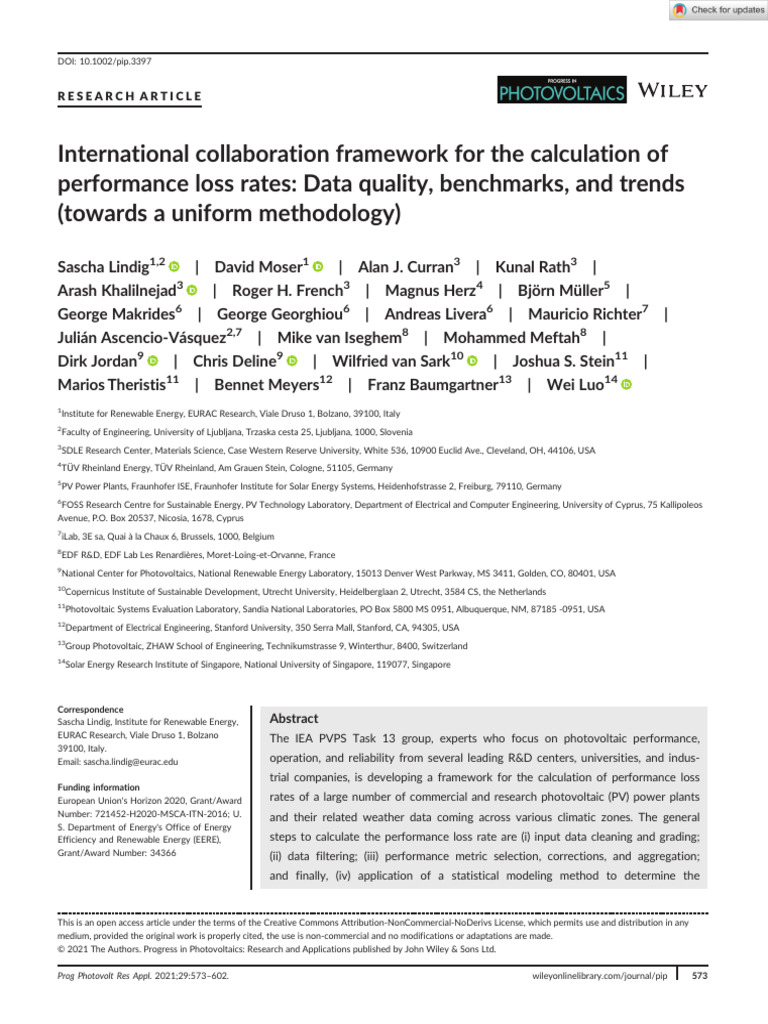 International Collaboration Framework For The Calculation of ...