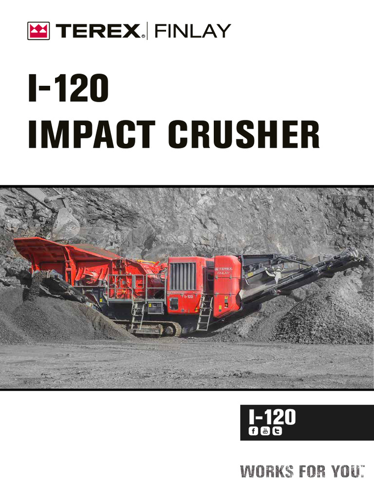 Terex Finlay Impact Crusher I-120 Brochure (English) | PDF