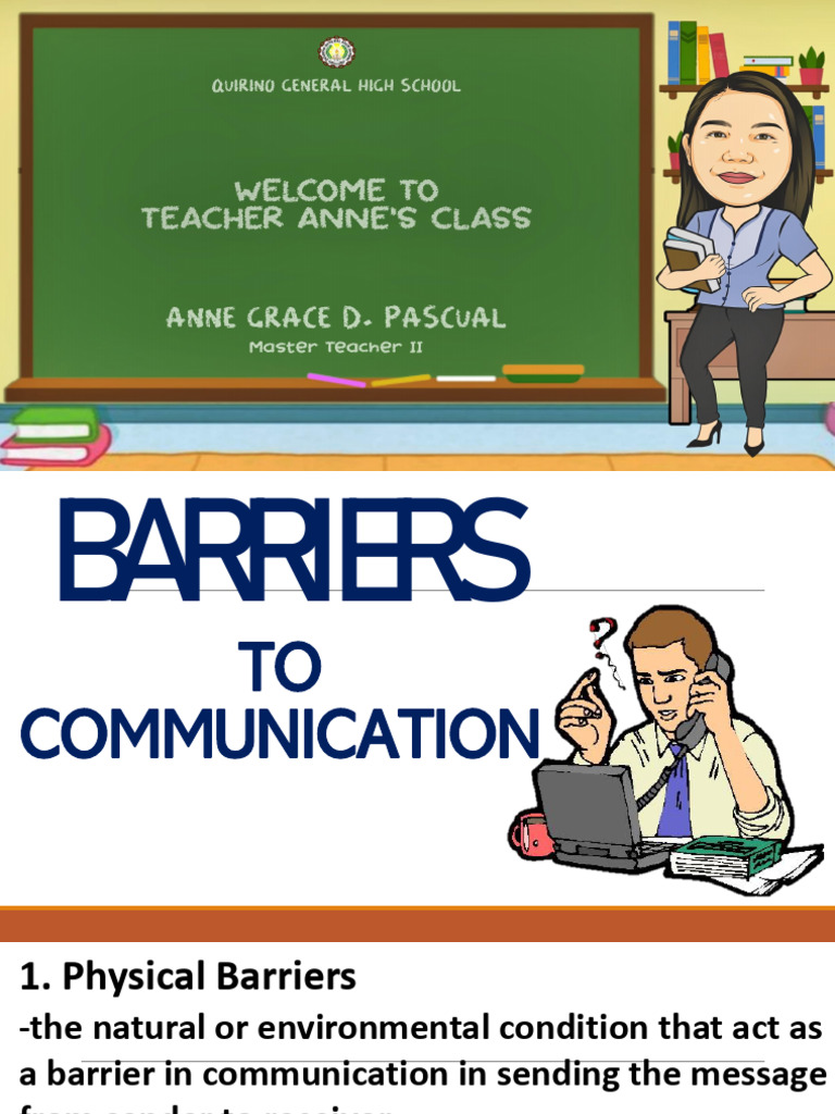 Oral Communication Lesson 3 Barriers and Noise | PDF