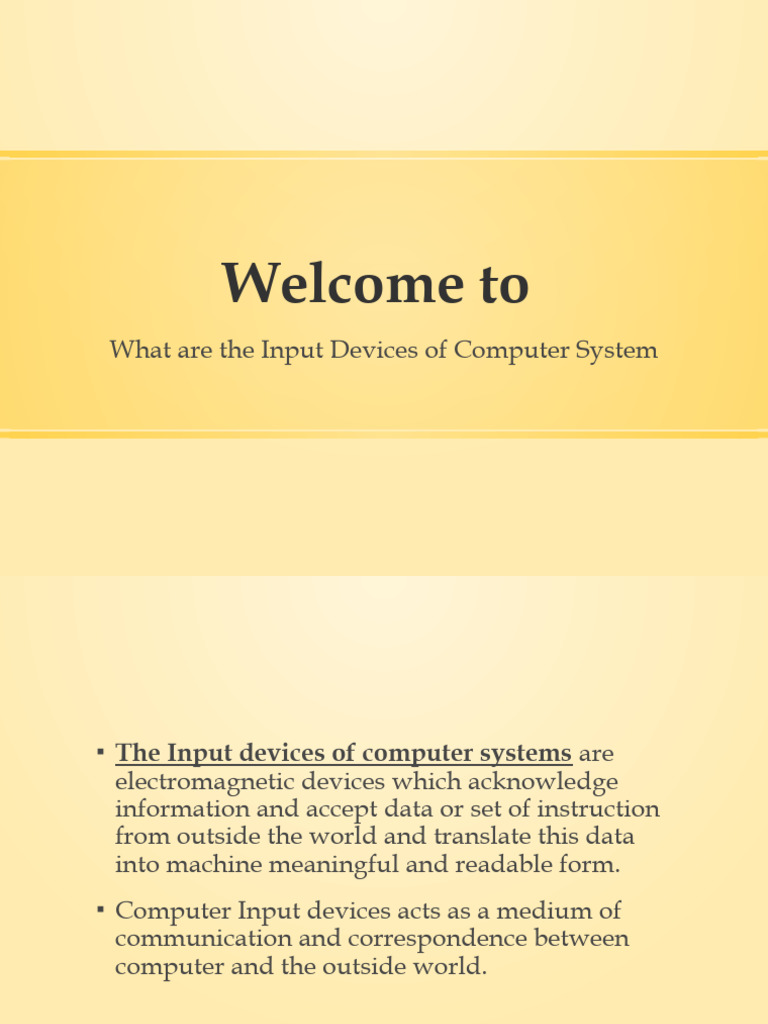 Input Device of Computer.8973399.Powerpoint | PDF | Computer Keyboard | Design
