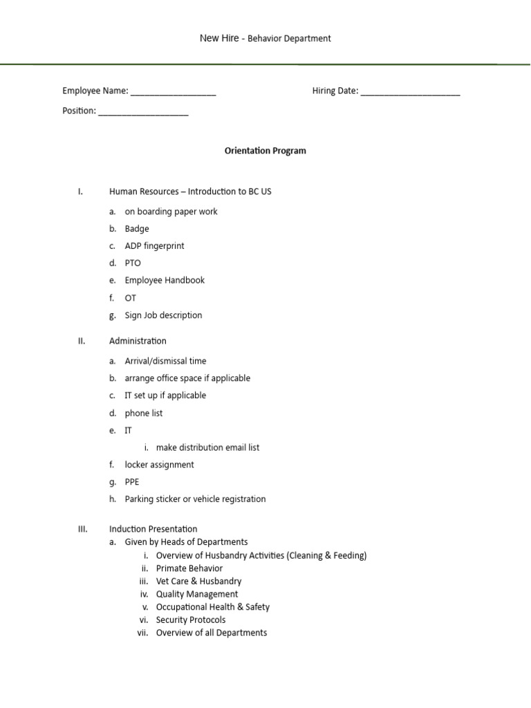 SOP Behavioral. | PDF