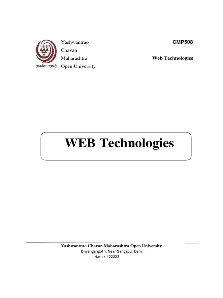 CMP508 Web Technologies | PDF | Dynamic Html | Html