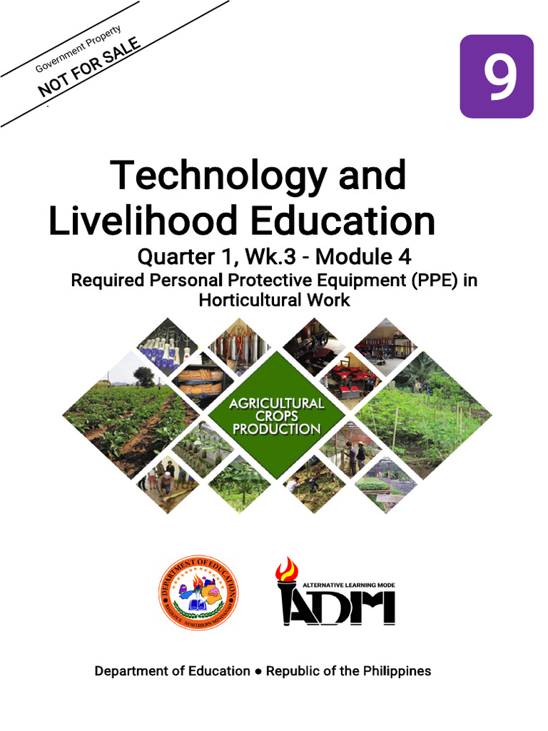 Tle9 q1 Mod4 Required Personal Protective Equipment in Horticultural ...