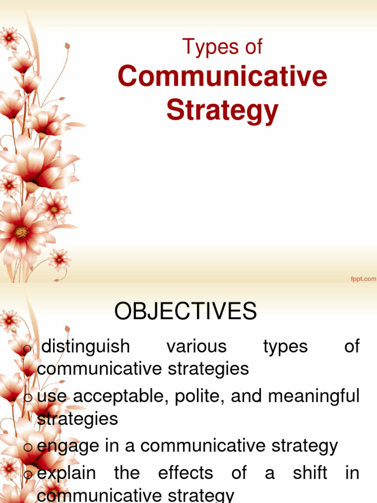Communicative Strategy | PDF