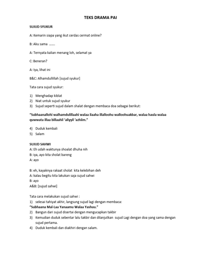 Teks Drama Pai | PDF