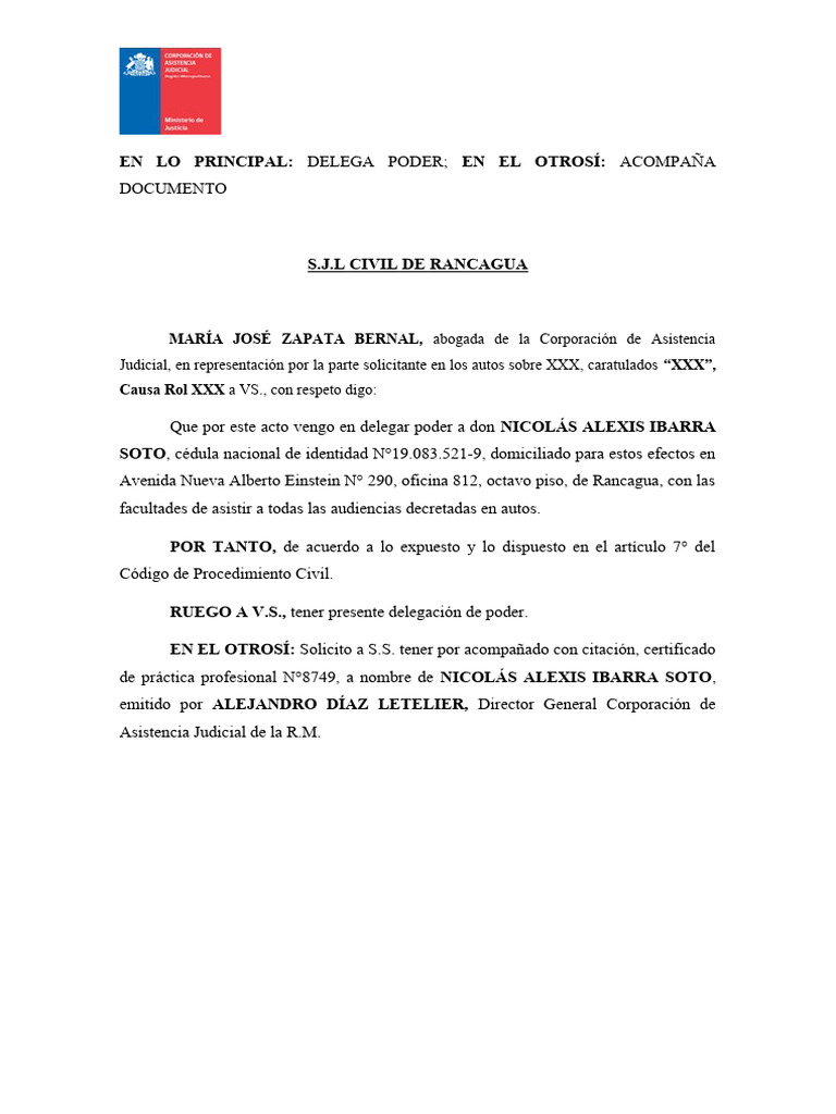 Formato Delega Poder | PDF