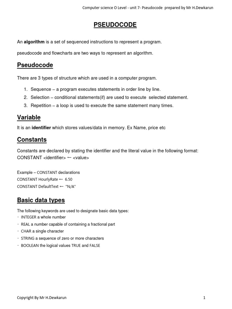 Pseudocode 230608 134013 | PDF