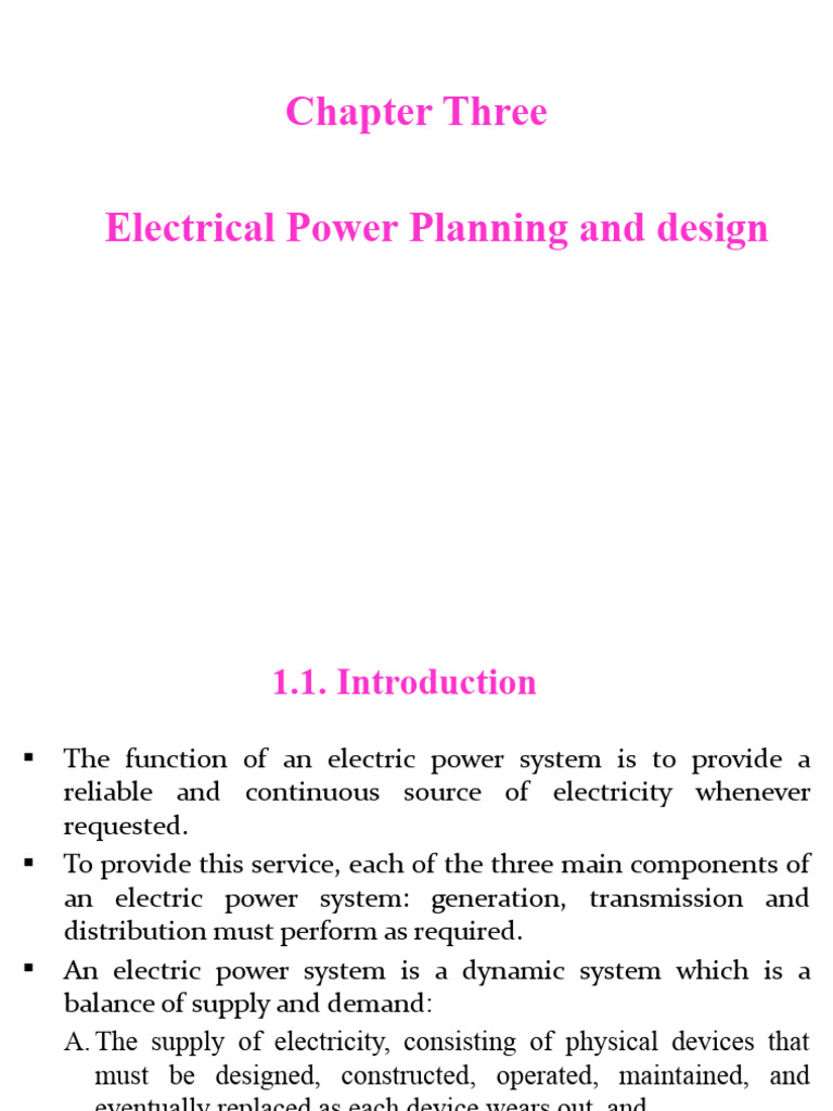 Power System Planning Overview | PDF | Electrical Substation | Electric ...