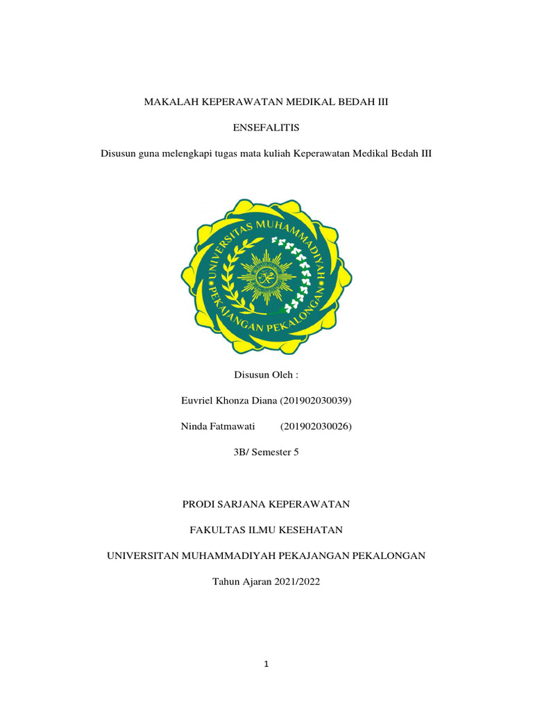 KMB III Ensefalitis | PDF | Sains & Matematika