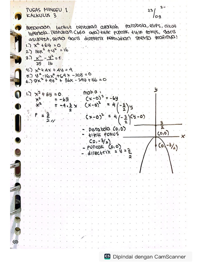 Kalkulus 3 - Sabrina Callista - Ti-46-07 - Tugas Minggu 1 | PDF