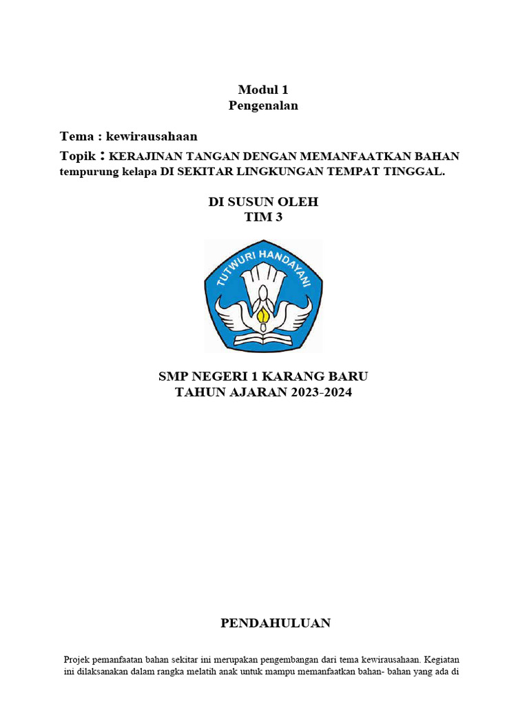 Pengenalan Modul 1 | PDF