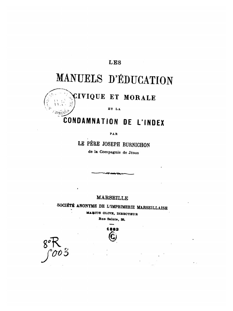 Manuels D'éducation Civique Et Morale | PDF