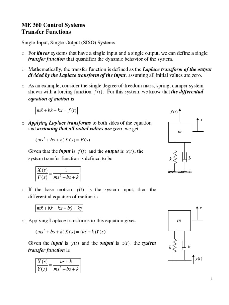 Me 360 Transfer Functions | PDF | Functions And Mappings | Algorithms
