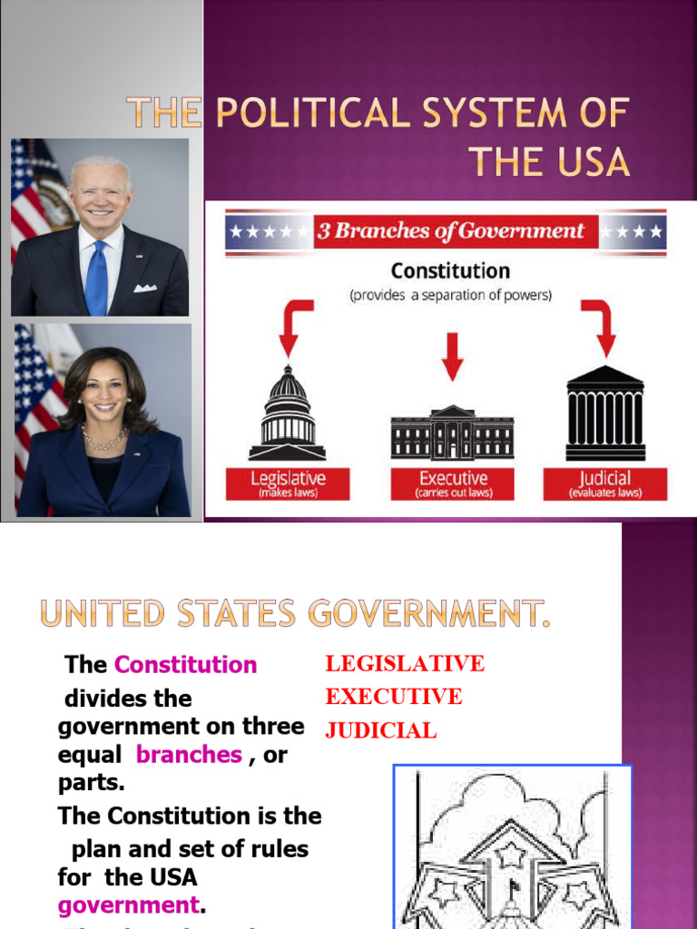 Political Structure of The USA | PDF | Presidents Of The United States ...