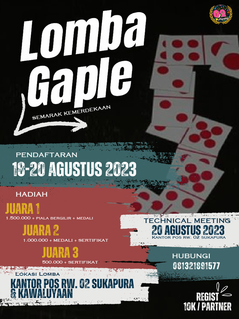 Merah Ilustrasi Lomba Gaple 20230818 172538 0000 | PDF
