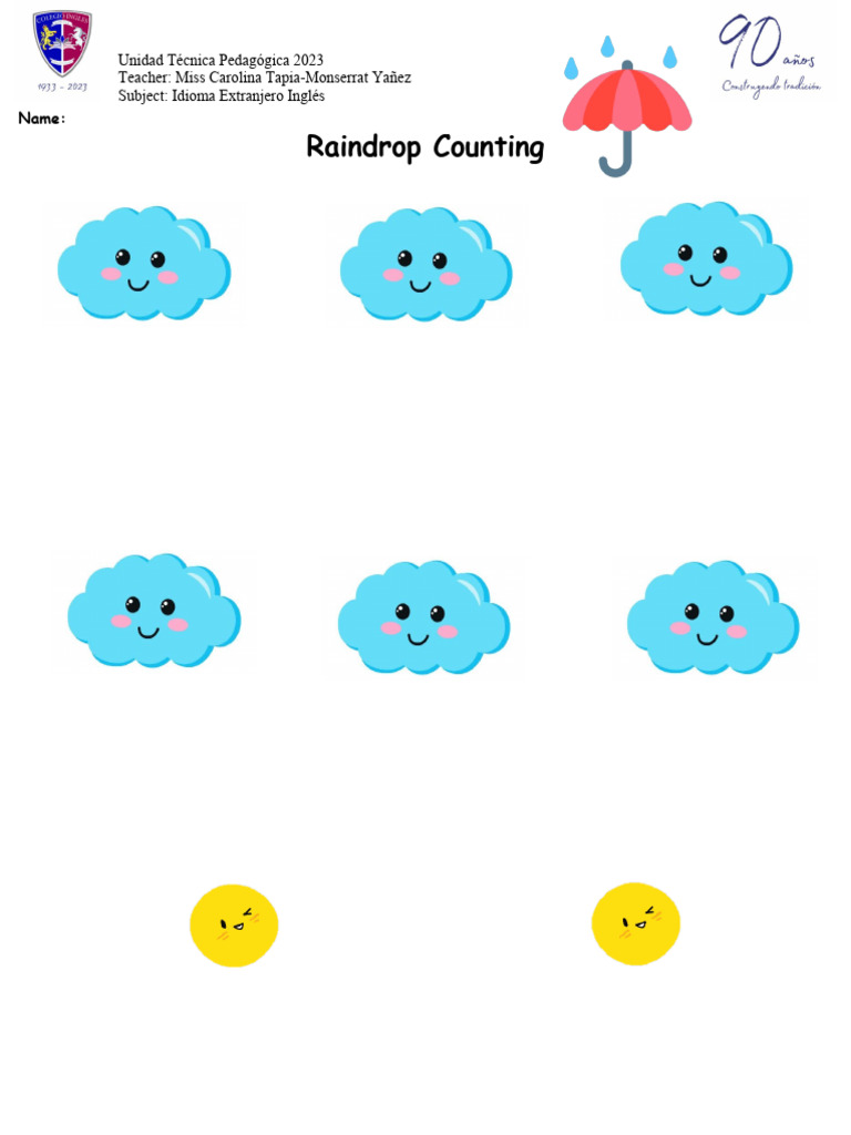 Raindrop Counting en Inglés | PDF