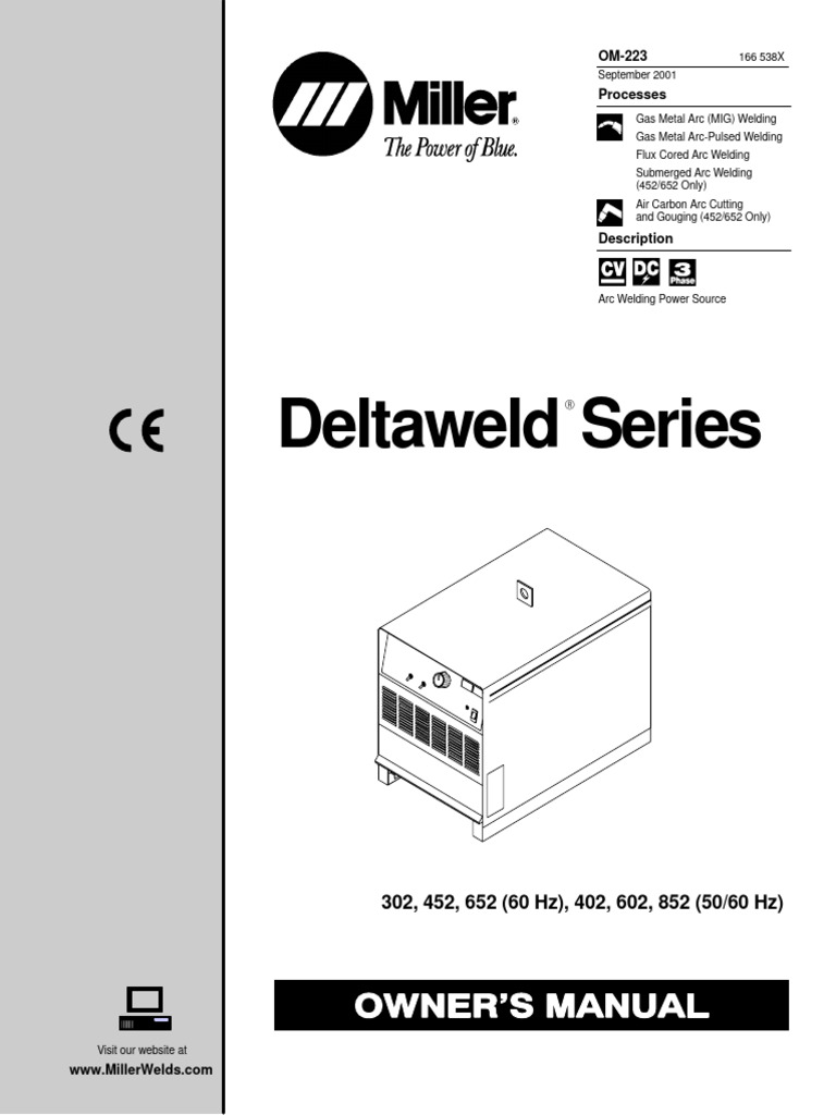 Manual MIller DeltaWeld 302 New | PDF | Welding | Construction