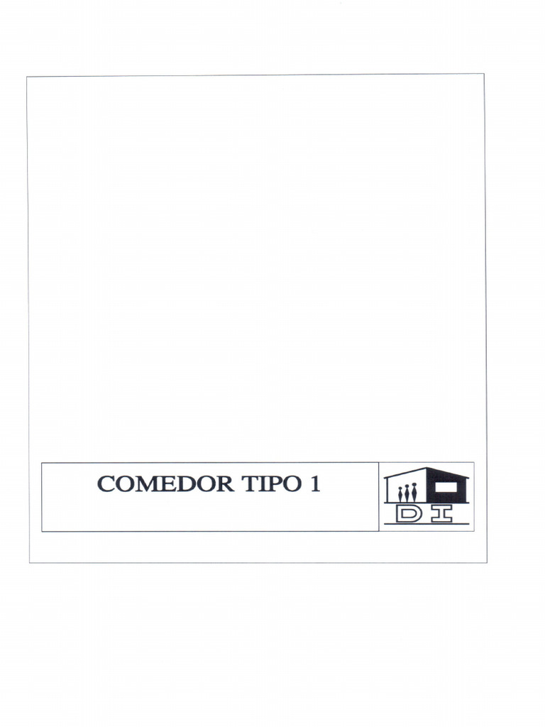 Proyecto Comedor Tipo 1: Planos y Detalles | PDF