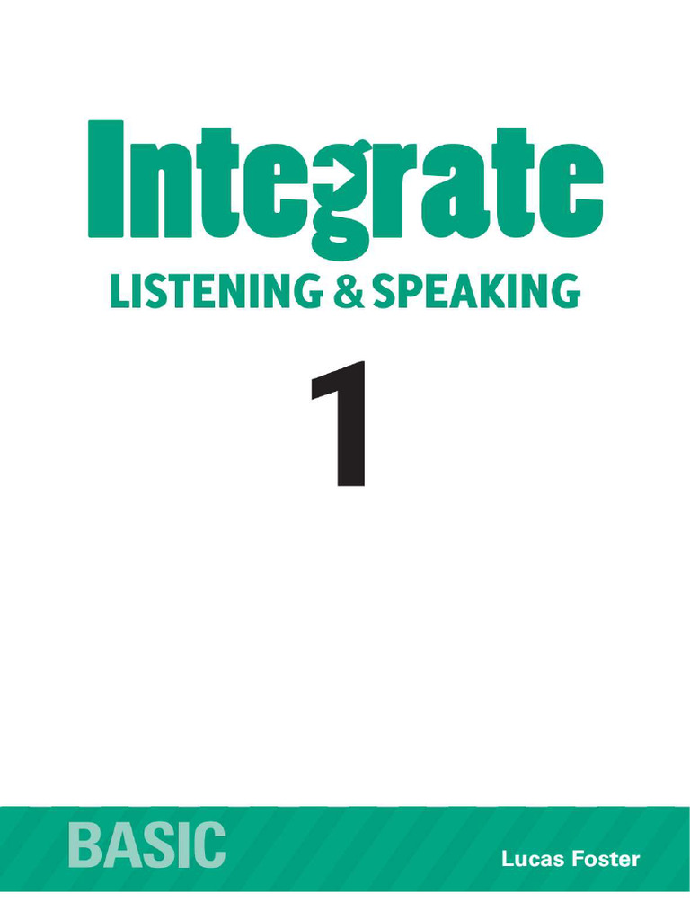 Integrate Listening and Speaking Sample File | PDF