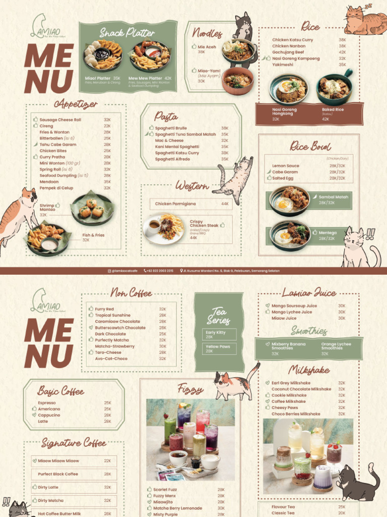 Menu Lamiao | PDF
