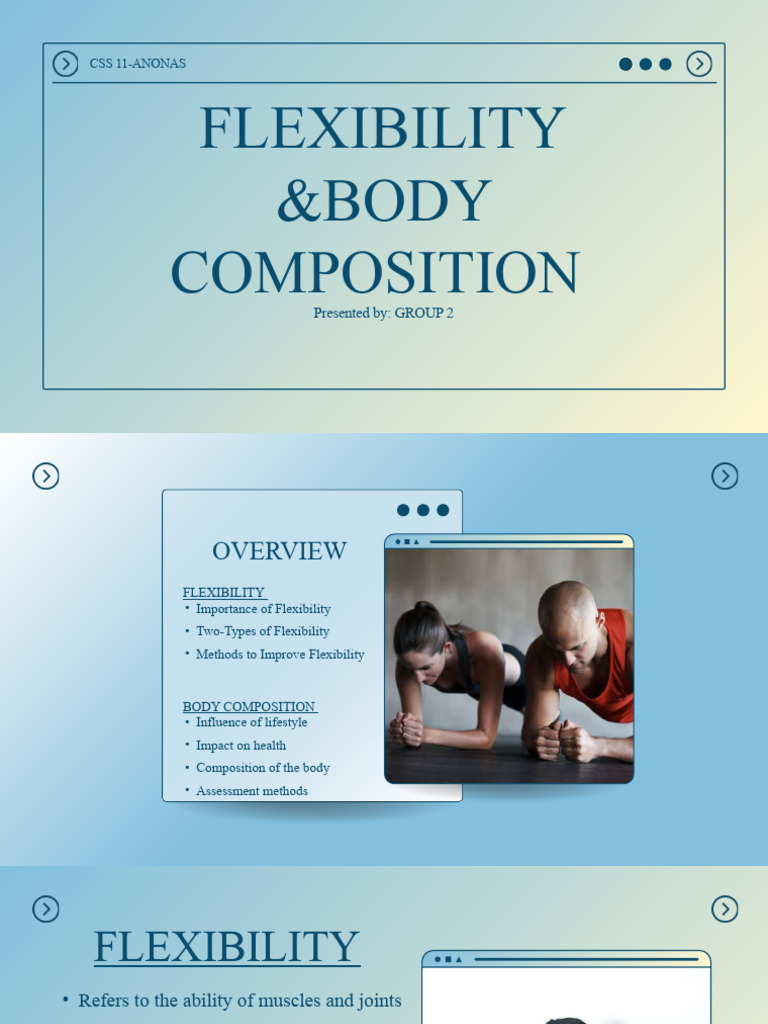 Flexibility and Body Composition | PDF | Flexibility (Anatomy) | Dieting