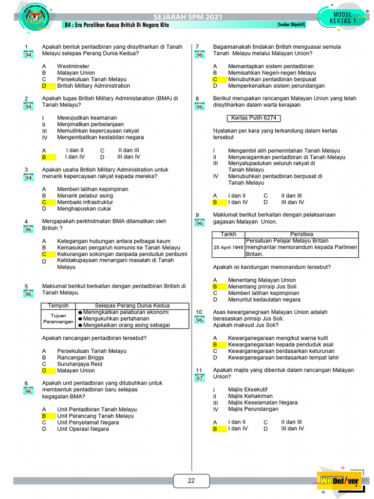 002 Modul T2V Sejarah K1 Guru-22-26 | PDF