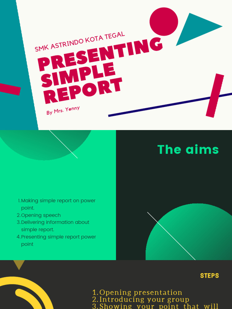Presenting Simple Report | PDF