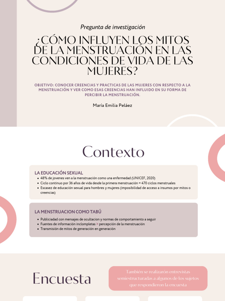 Mitos Menstruacion | PDF