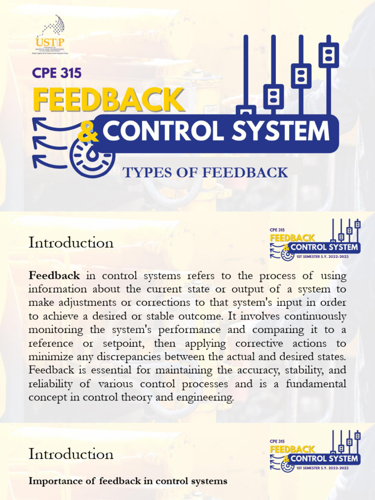 Topic 5-Types of Feedback | PDF | Feedback | Positive Feedback